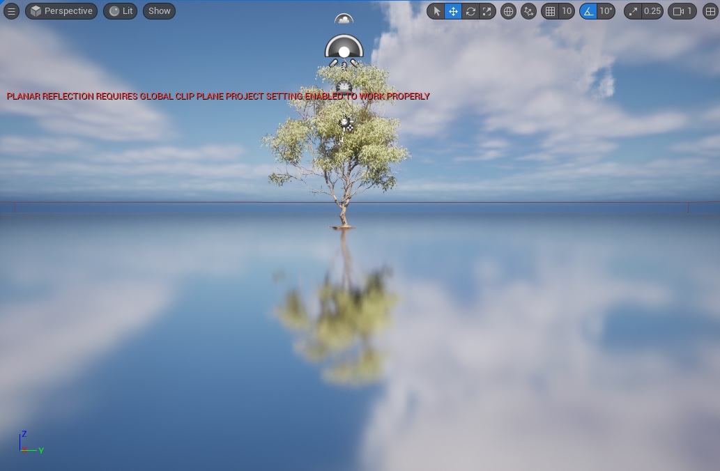 UE5でPlanar Reflectionを使用して鏡面反射させる方法 - Masamichi_Fujiwaraのメモ