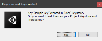 【Unity】AndroidのKeystoreの作り方 - 御幸備忘録