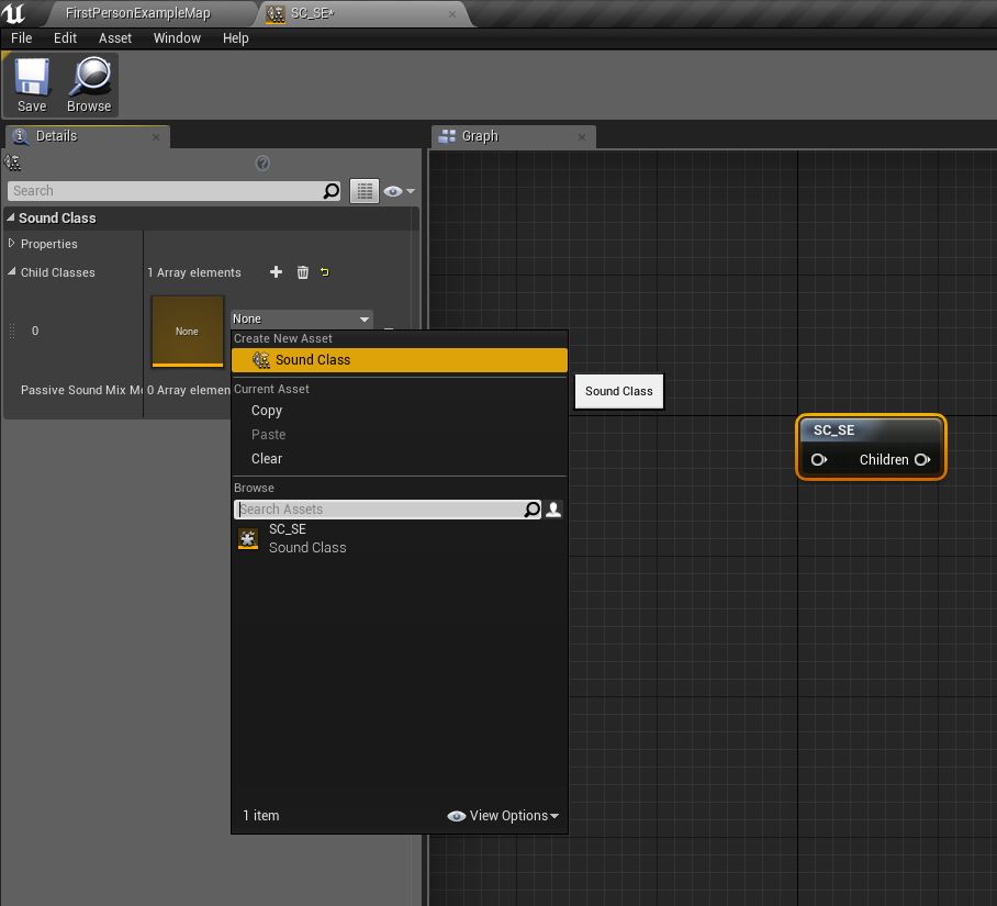 UE4 Sound Classを使ってみよう2 - UE4初心者が頑張ってるブログ