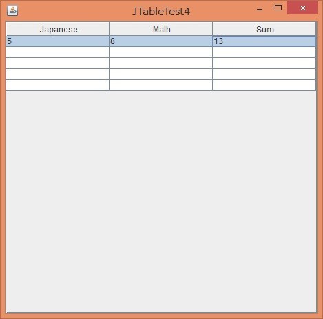 Java | 45 | JTableを利用したプログラム - 学生向けプログラミング入門 | 無料