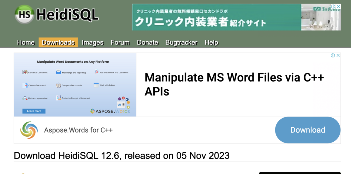 Windows11 | HeidiSQLのインストール - 学生向けプログラミング入門 | 無料