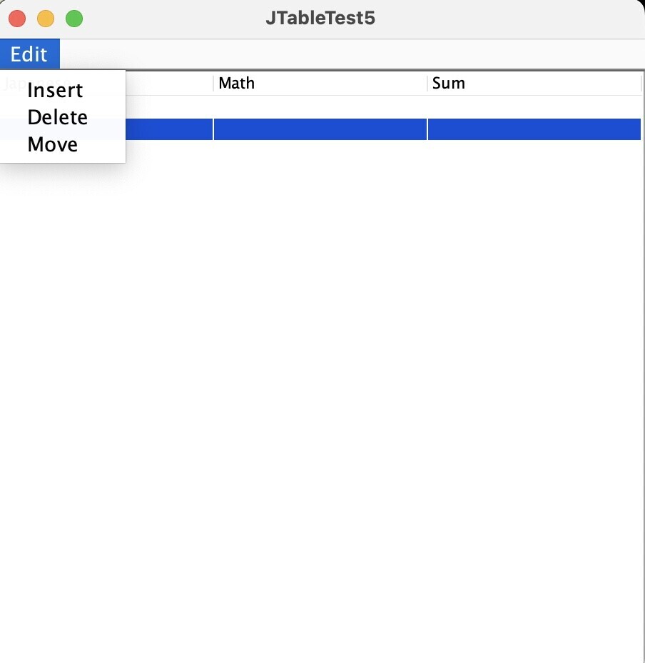 Java | 47 | JTable - 学生向けプログラミング入門 | 無料