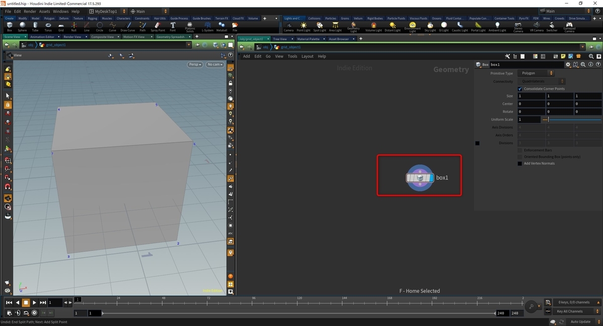 Houdini ジオメトリをワイヤーモデル化：PolyWire - Houdiniはじめました