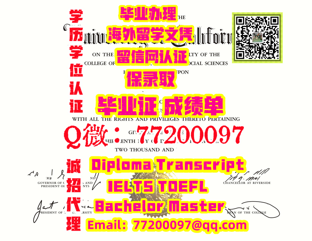 买UCR毕业证成绩单Q微772 000 97办加州大学河滨分校学位证，买本科UC Riverside文凭,复刻UC Riverside毕业证 ...