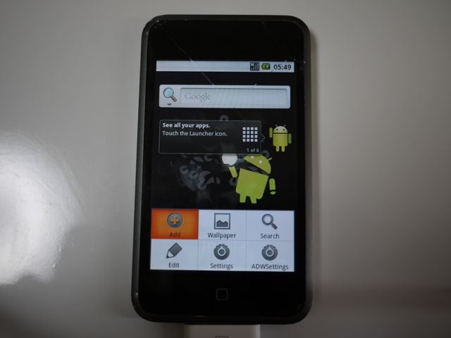 iPod touch (1G)にAndroidを入れてみた - Okiraku Programming