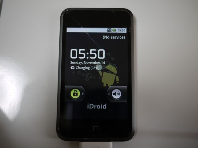 iPod touch (1G)にAndroidを入れてみた - Okiraku Programming