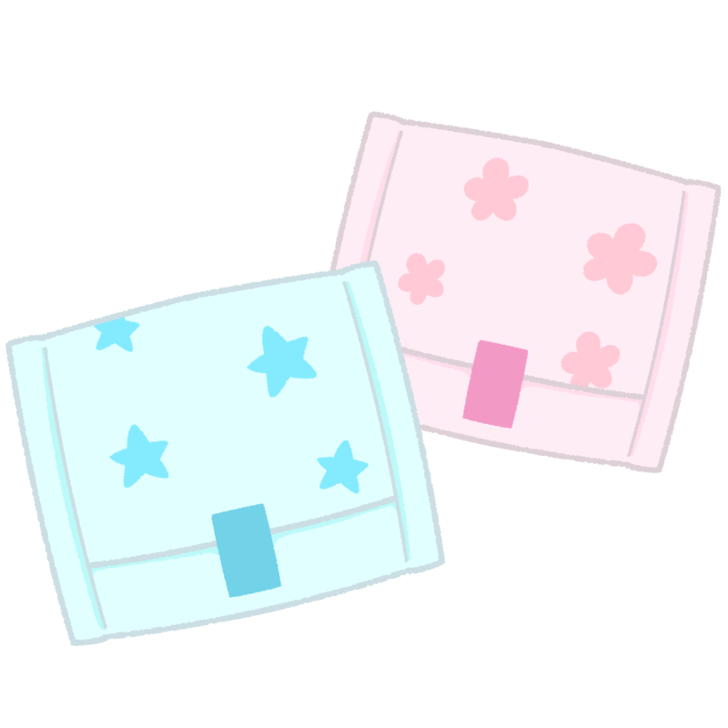 生理用ナプキンのフリーイラスト素材 - 無料のイラスト素材 タダ絵