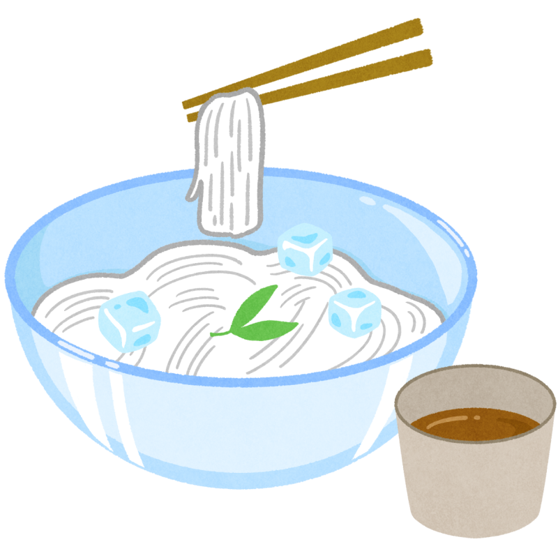 そうめんのフリーイラスト素材 無料のイラスト素材 タダ絵