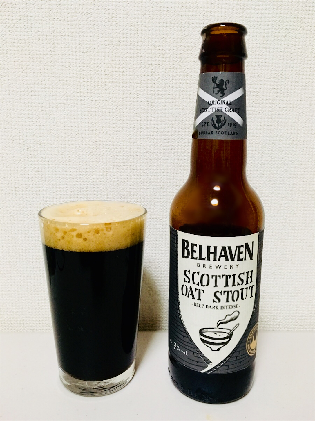 BELHAVEN SCOTTISH OAT STOUT - 生焼写真