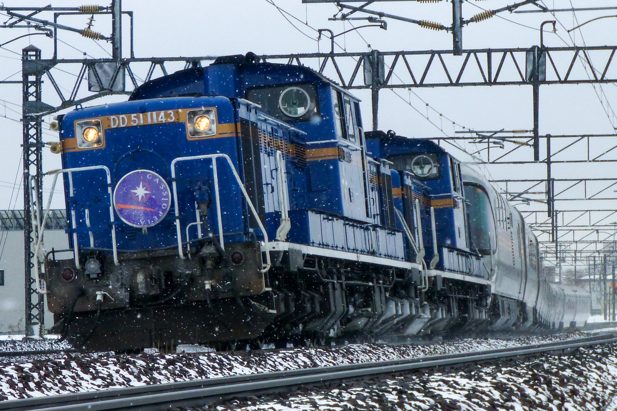 【惜別】寝台特急カシオペア紀行を追いかけて - 長都温泉の鉄道撮影記