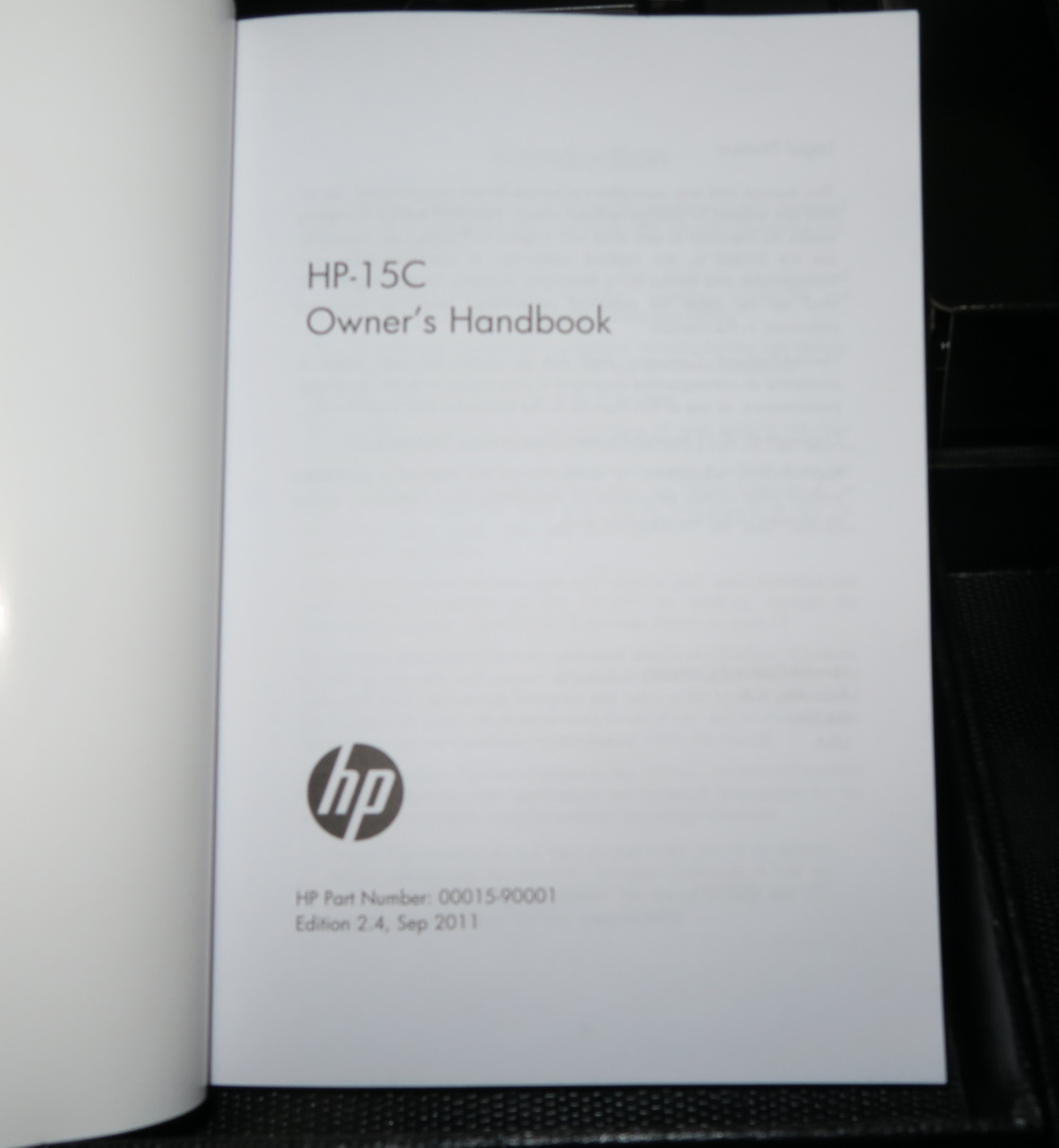 日本最速？ HP 15C Collector’s Editionの現物レビュー - OptoEleMechの日記
