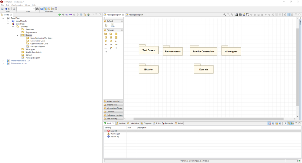 ModelioでSysMLパッケージ図を書く - システムとモデリング