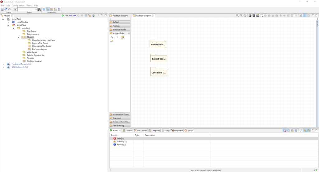 ModelioでSysMLパッケージ図を書く - システムとモデリング