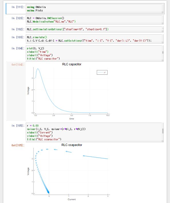 Open ModelicaをJuliaで操作する - システムとモデリング