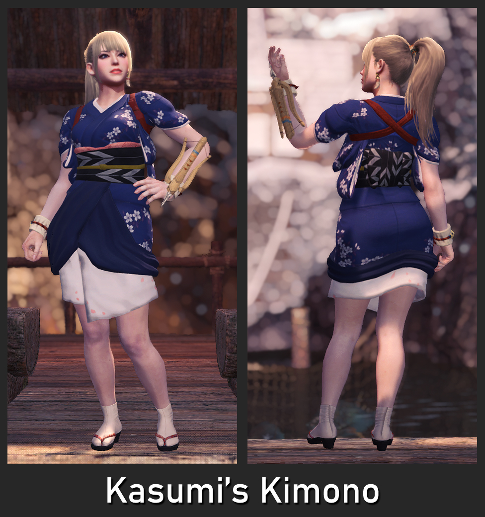 【MHW:I】見た目を着物に変更できるmod【mod紹介】 - P-Games -mod紹介blog-