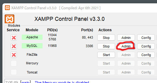 東証株式相場表：PDFMinerで解析しMySQLへの流れ（4）XAMPP起動、テーブル設定 - pagetakaBlog