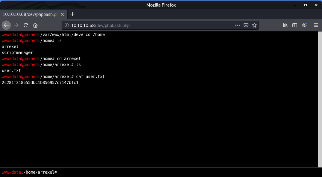 【Hack The Box】Bashed Walkthrough - セキュリティ技術メモブログ