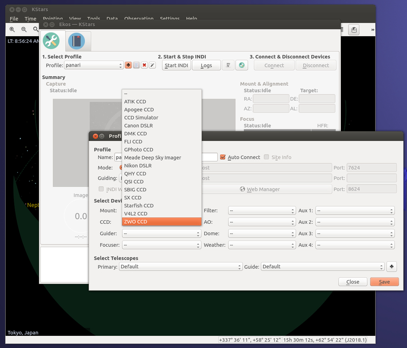 INDI/Ekos 導入 Ubuntu Astronomy が良さそう - ぱなりラボラトリー通信
