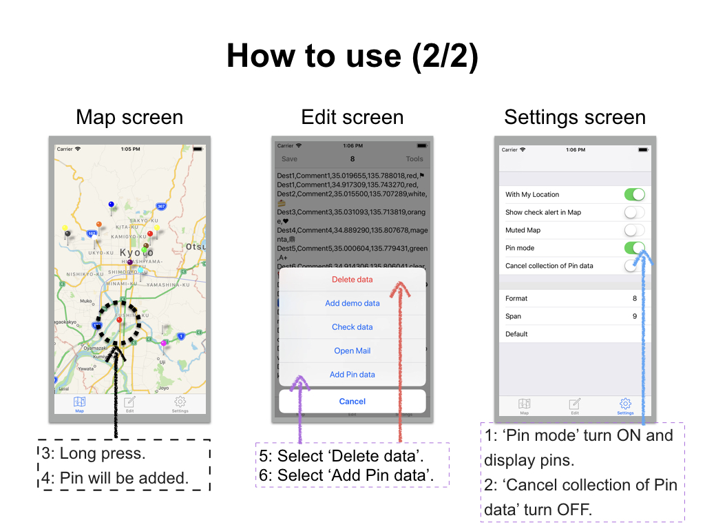 Map Screen 3 - PinsPad E