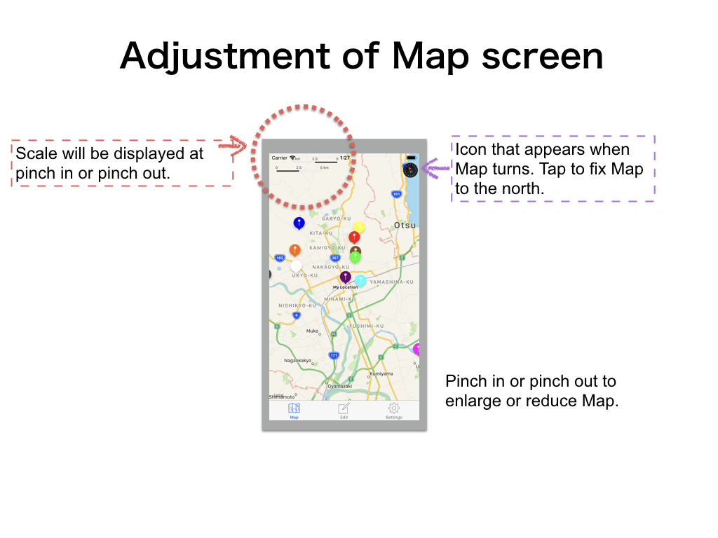 Map Screen 1 - PinsPad E