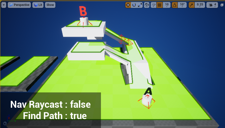 【UE4】Navigation Raycastの動作について - PavilionDV7の雑多なやつ