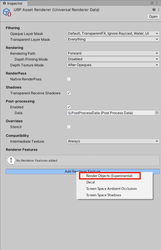 【Unity】【URP12】RendererFeatureを使って遮蔽物に遮られて見えなくなった部分をシルエットで描画する - ゲーム制作技術録