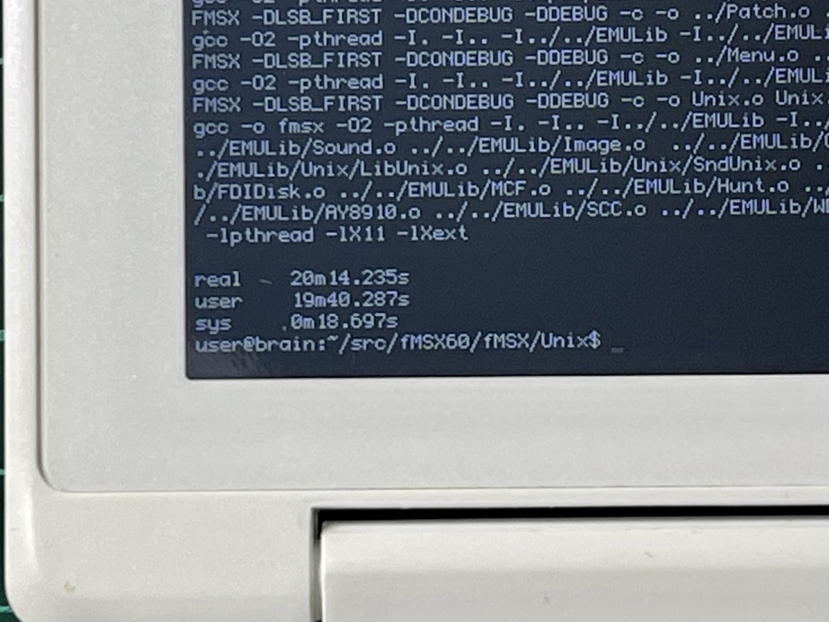 SHARP電子辞書BrainでMSX！ - レトロパソコンであそぼう！