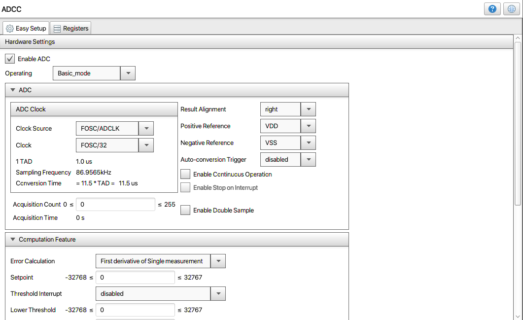 PIC16F18877のADCをMCCで設定する - Potewoのブログ