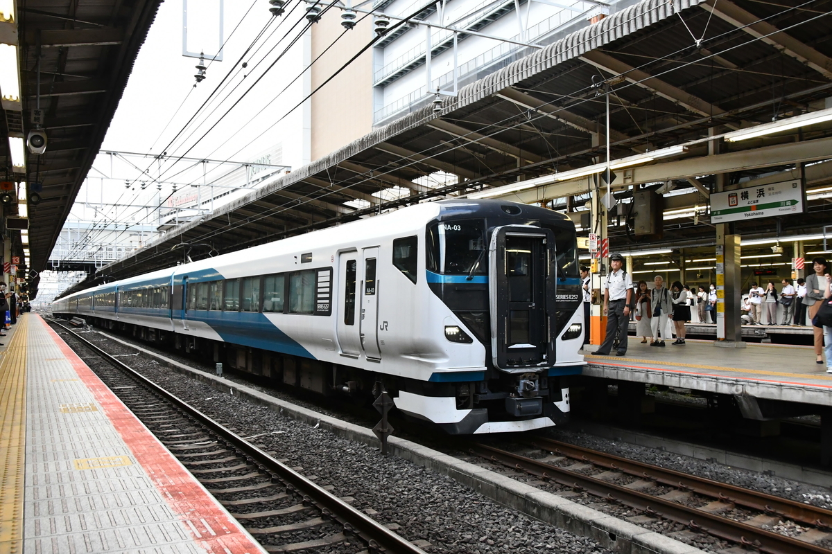 E257系ｵｵNA-03編成、伊東へ。 - レヱル・ガァデン