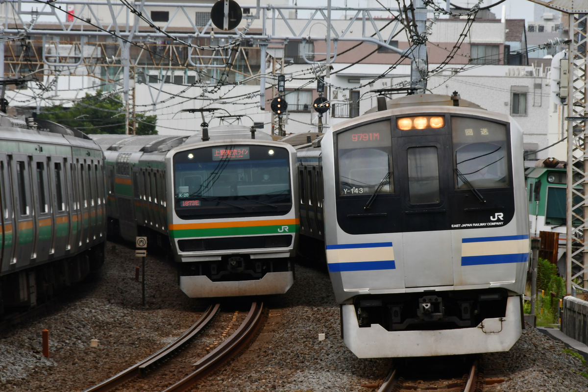 E217系クラY-143+Y-33編成が返却される。 - レヱル・ガァデン