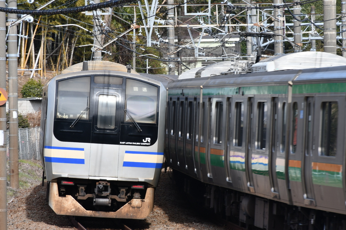 E217系クラY-46編成、長野総合車両センターへ。 - レヱル・ガァデン