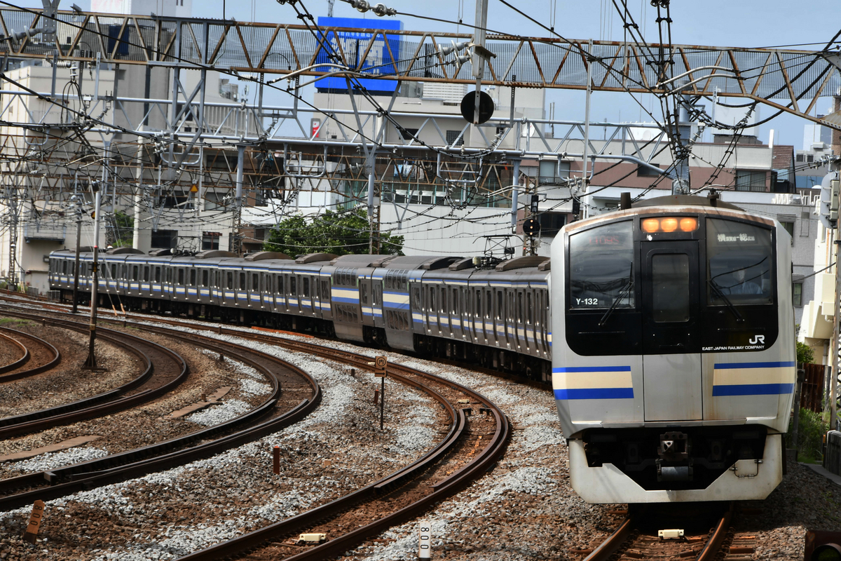 E217系クラY-132+Y-141編成、長野総合車両センターへ。 - レヱル・ガァデン