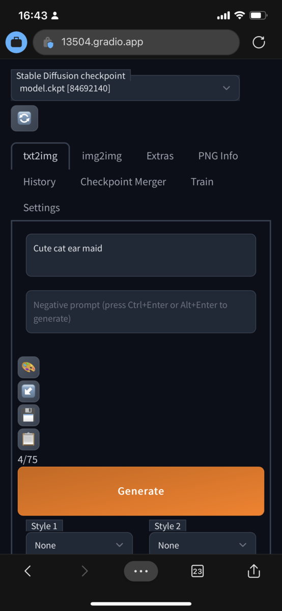 スマホでAUTOMATIC1111 & Google colabを使う - MarkdownとBullet Journal