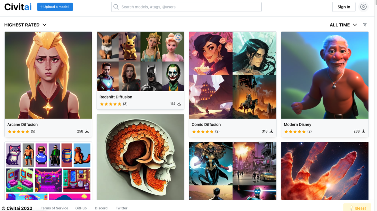 StableRes：Stable Diffusionのモデルなどのカタログ - MarkdownとBullet Journal