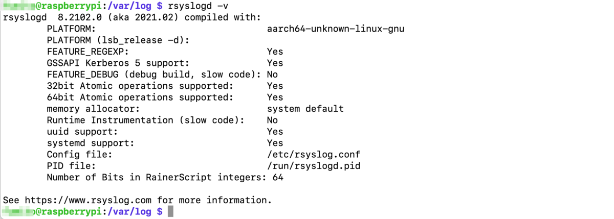Raspberry PiをSyslogサーバにする - CandM-networkのブログ