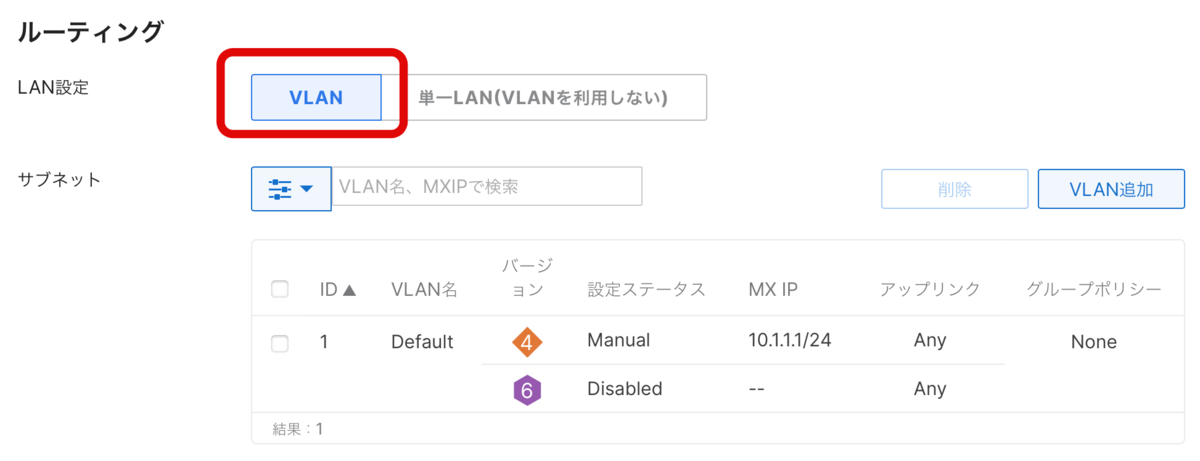 Meraki MX LAN設定 単一VLANにするかVLAN設定にするか - CandM-networkのブログ