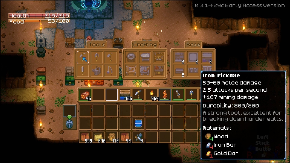 「Core Keeper」＜The Clay Caves＞探索 - 3D酔いするおっさんのゲーム記