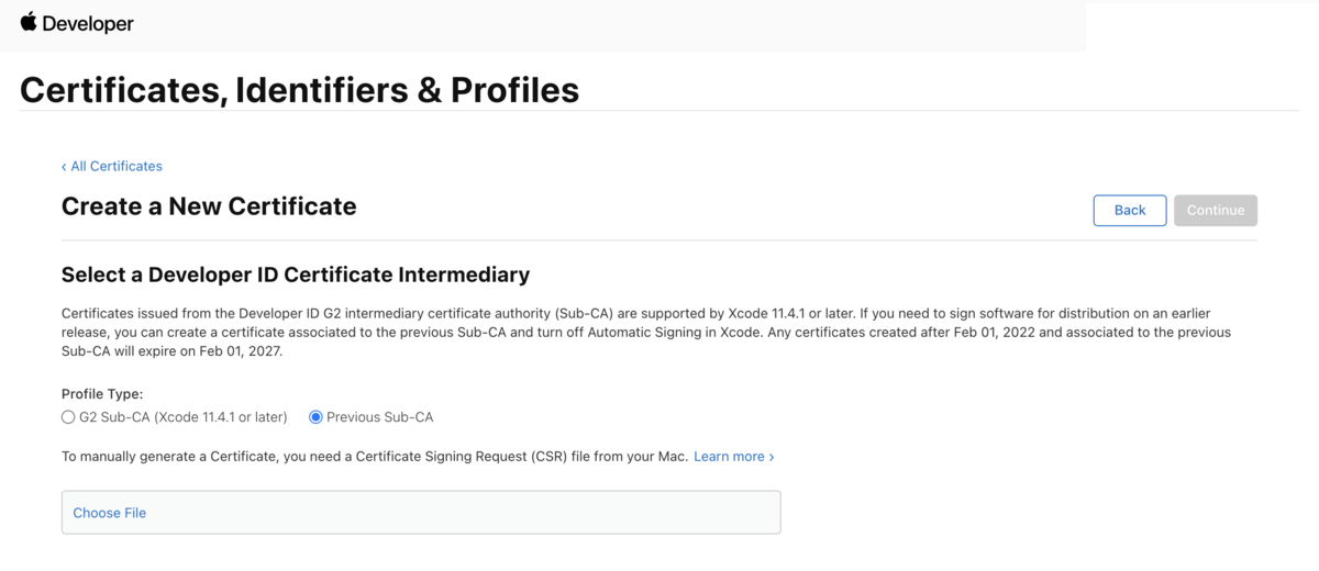 Warning: unable to build chain to self-signed root for signerエラーでMacOSアプリのコード署名が通らない - 猿田彦のイボ