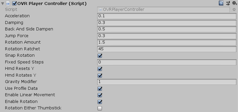 【Oculus Quest開発メモ】VR空間内を歩き回る OVR PlayerController編 【Unity】 - Raspberlyのブログ