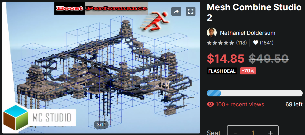 【アセット紹介】Mesh Combine Studio 2 でステージを軽量化する【Unity】 - Raspberlyのブログ