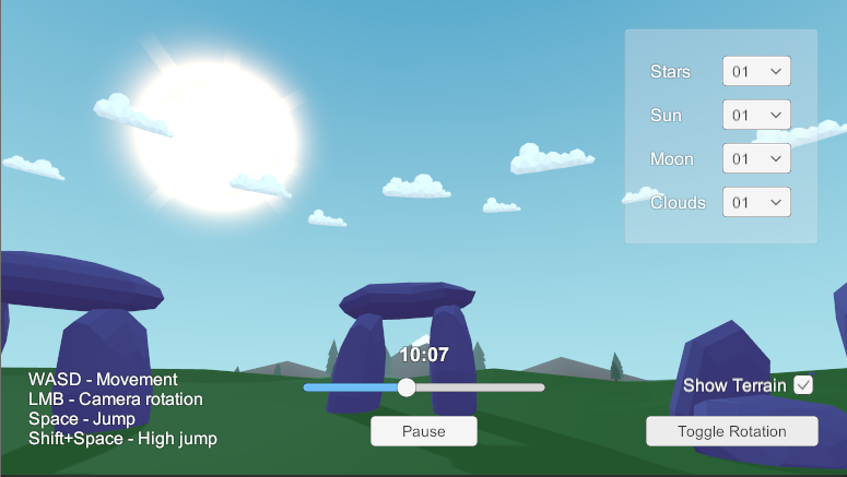 【アセット紹介】Farland Skies - Low Polyでスカイボックスを作る【Unity】 - Raspberlyのブログ