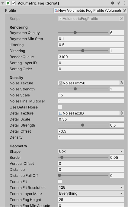 【アセット紹介】Volumetric Fog & Mist 2 で霧を作る【Unity】 - Raspberlyのブログ
