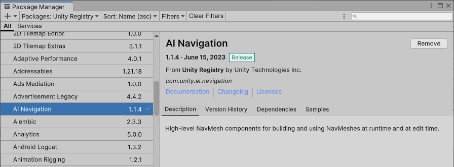 【Unity】NavMeshSurfaceでNavMeshを動的にBakeする【NavMesh】 - Raspberlyのブログ