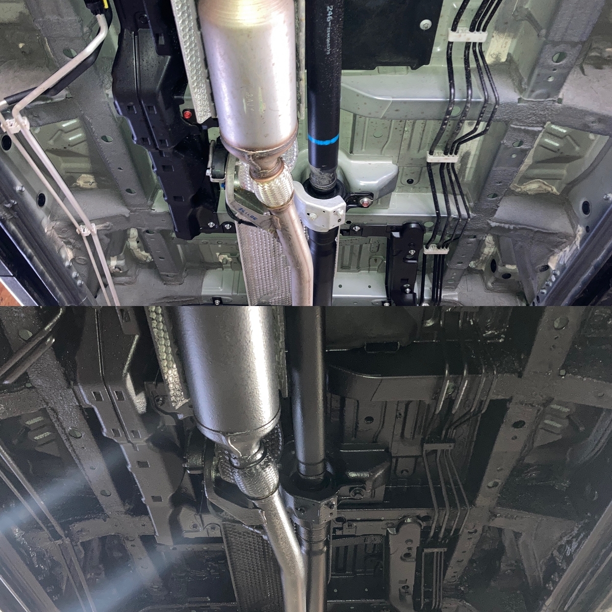 ホンダ フリード 塩害ガード＆中空パネル防錆プラス作業 - SMILE-CARSのブログ