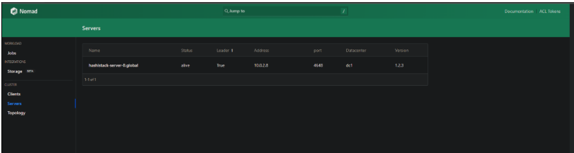 Test deployment of HashiCorps Nomad - JTP Technology Port