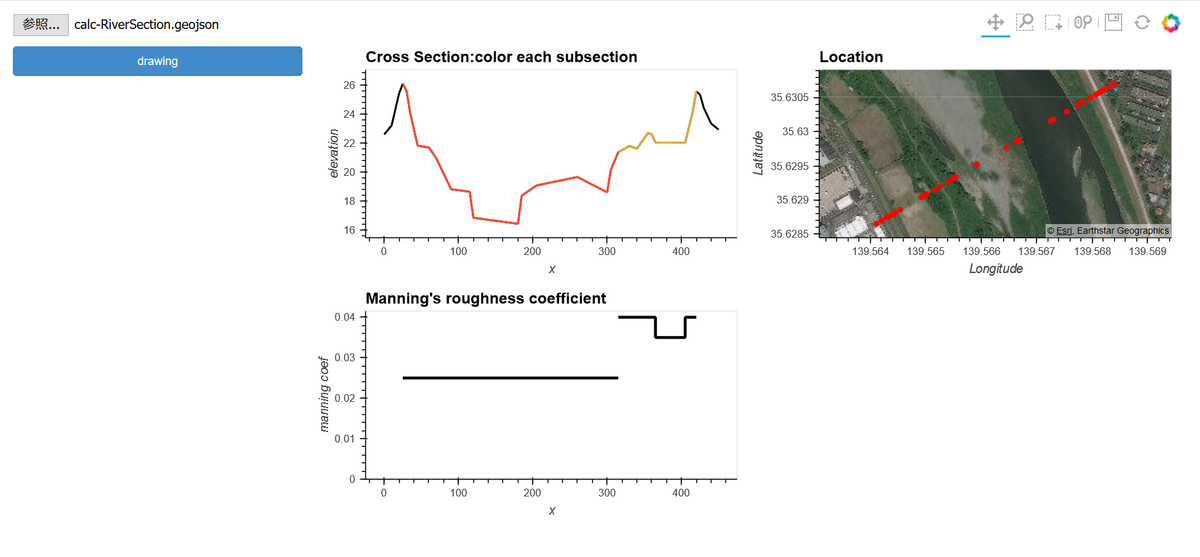 河川流一次元モデルの構築:インターフェイスの公開 - 趣味で計算流砂水理 Computational Sediment Hydraulics for Fun Learning