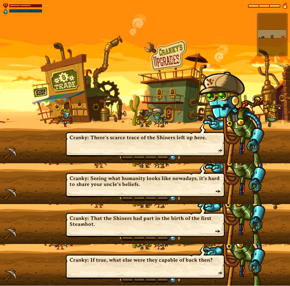 SteamWorld Digをやるんだ皆！ - 白黒地帯