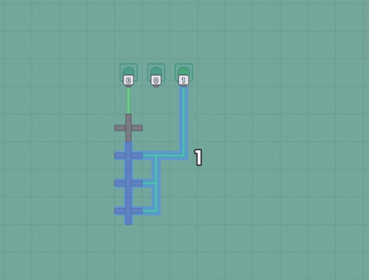 【shapez】回路いろいろ - 白黒地帯