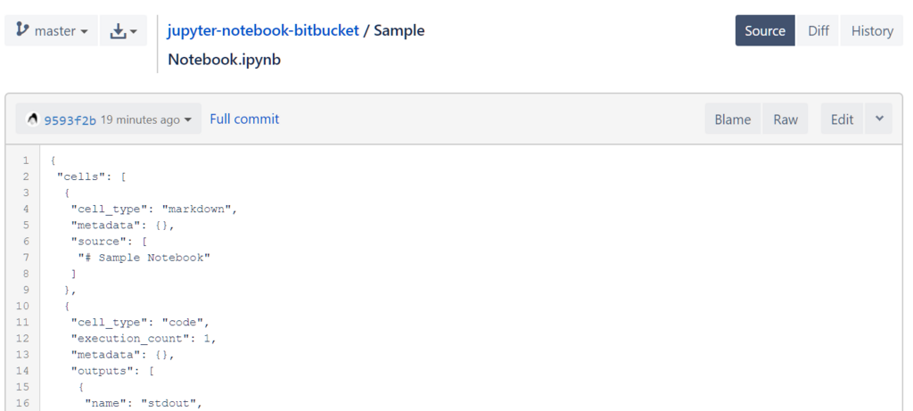 BitbucketでJupyter Notebookがレンダリングされるようになったらしいので、やってみた - St_Hakky’s blog