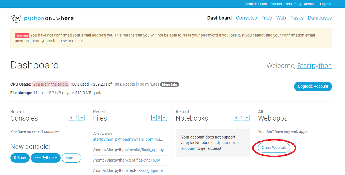 Python Flaskを使ってweb公開する方法 第1回（PythonAnywhereの使い方） - ふたり暮らし